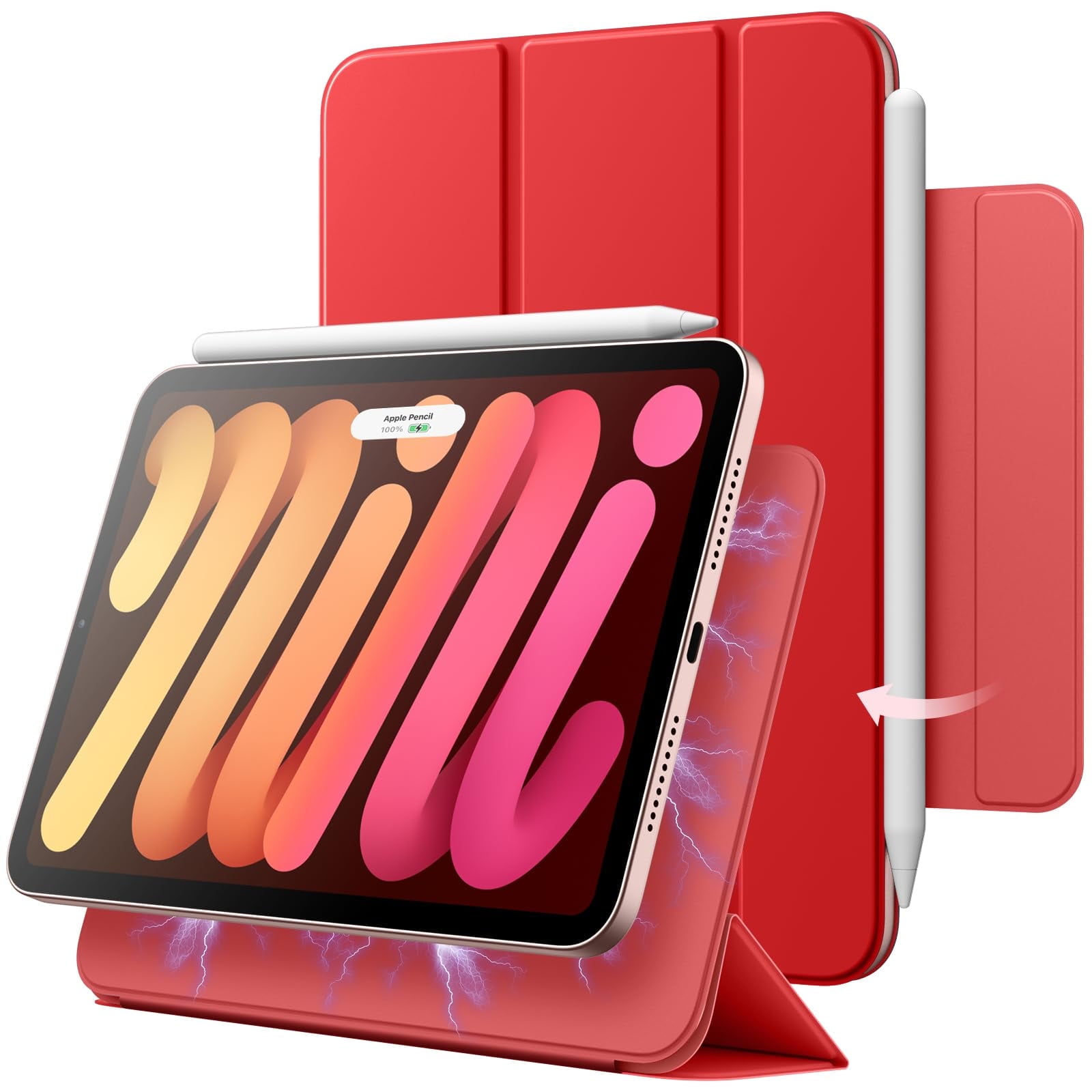 JETech Magnetic Case for iPad mini (A17 Pro, 2024 Model, 7th Generation ...