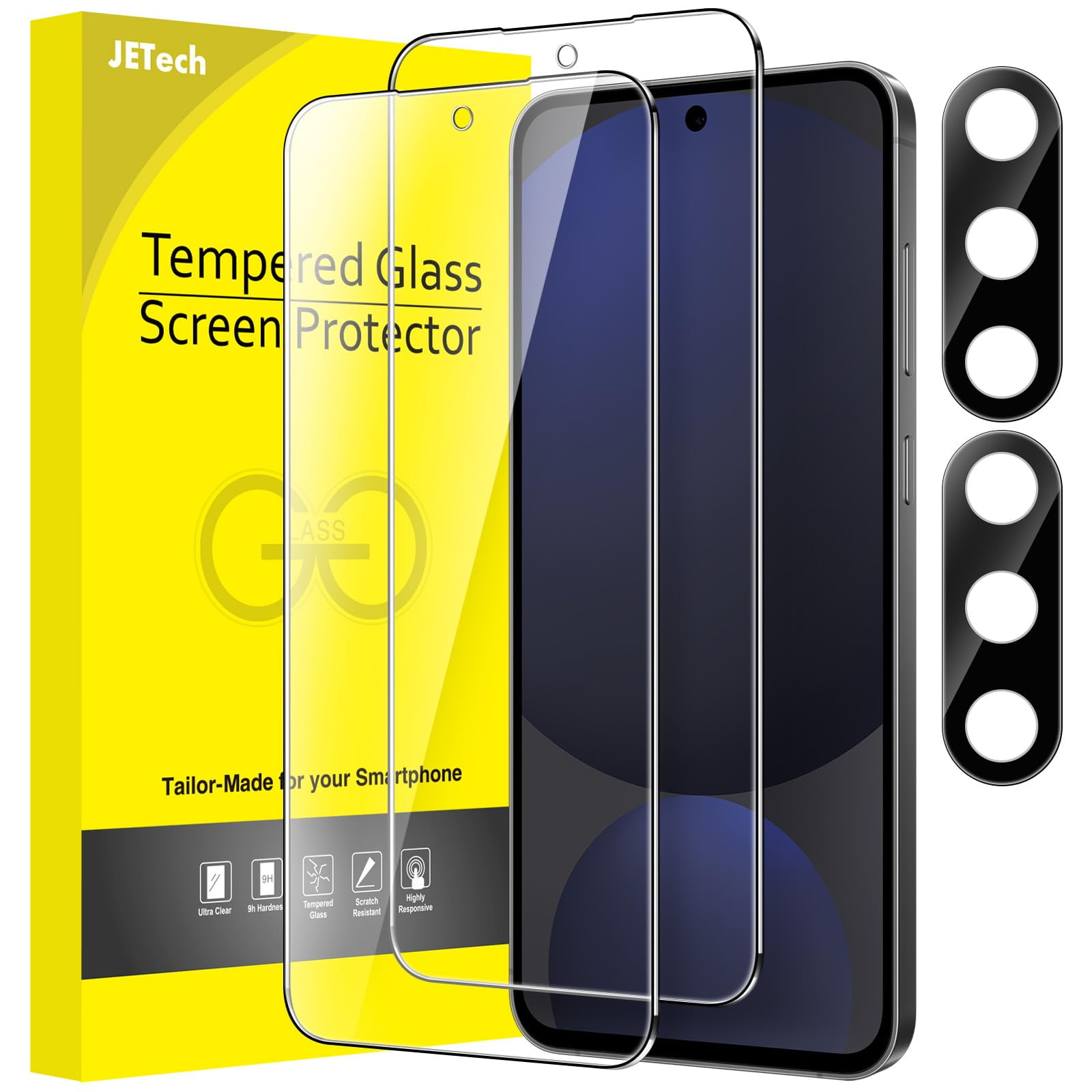 JETech Screen Protector for Samsung Galaxy S24 FE with Camera Lens ...