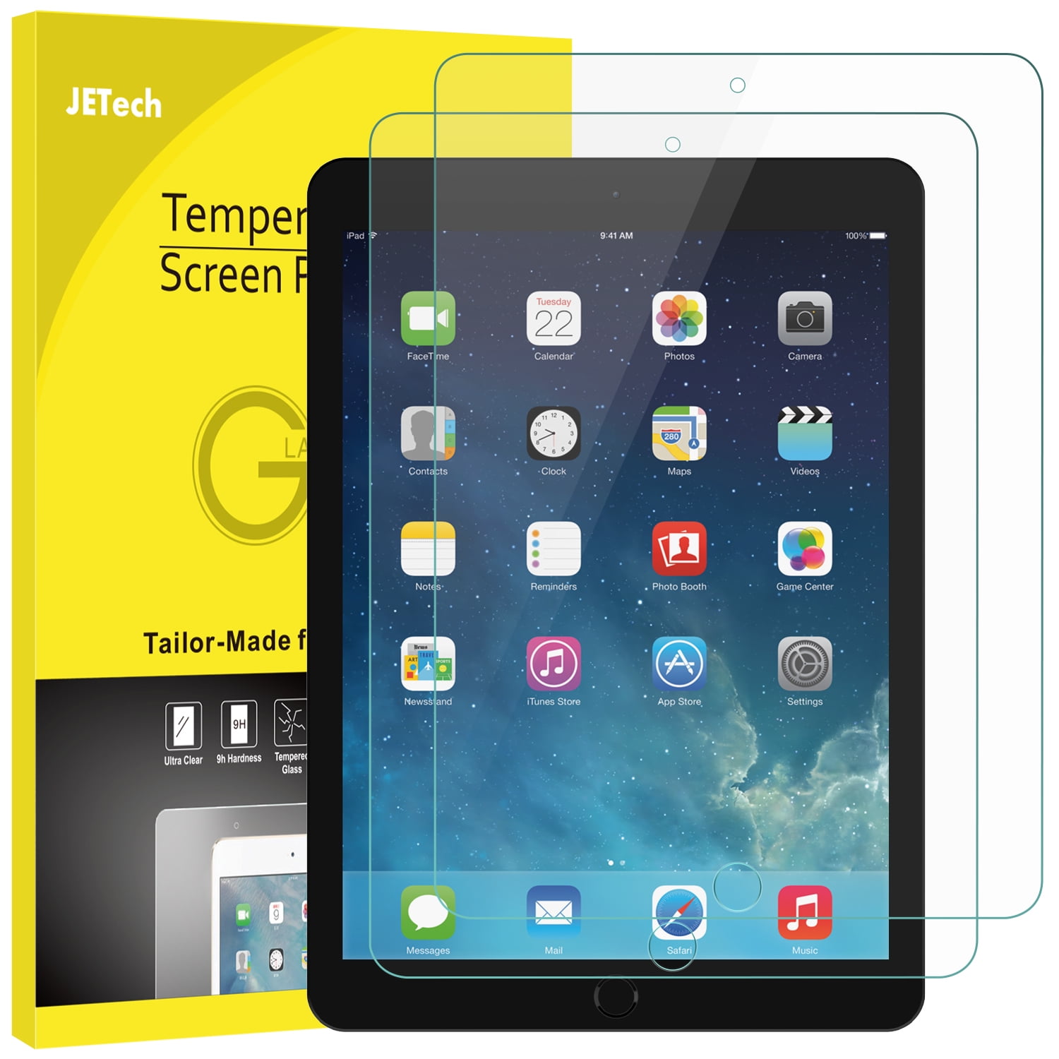 JETech Screen Protector for iPad mini 1 2 3 (Not mini 4), Tempered ...