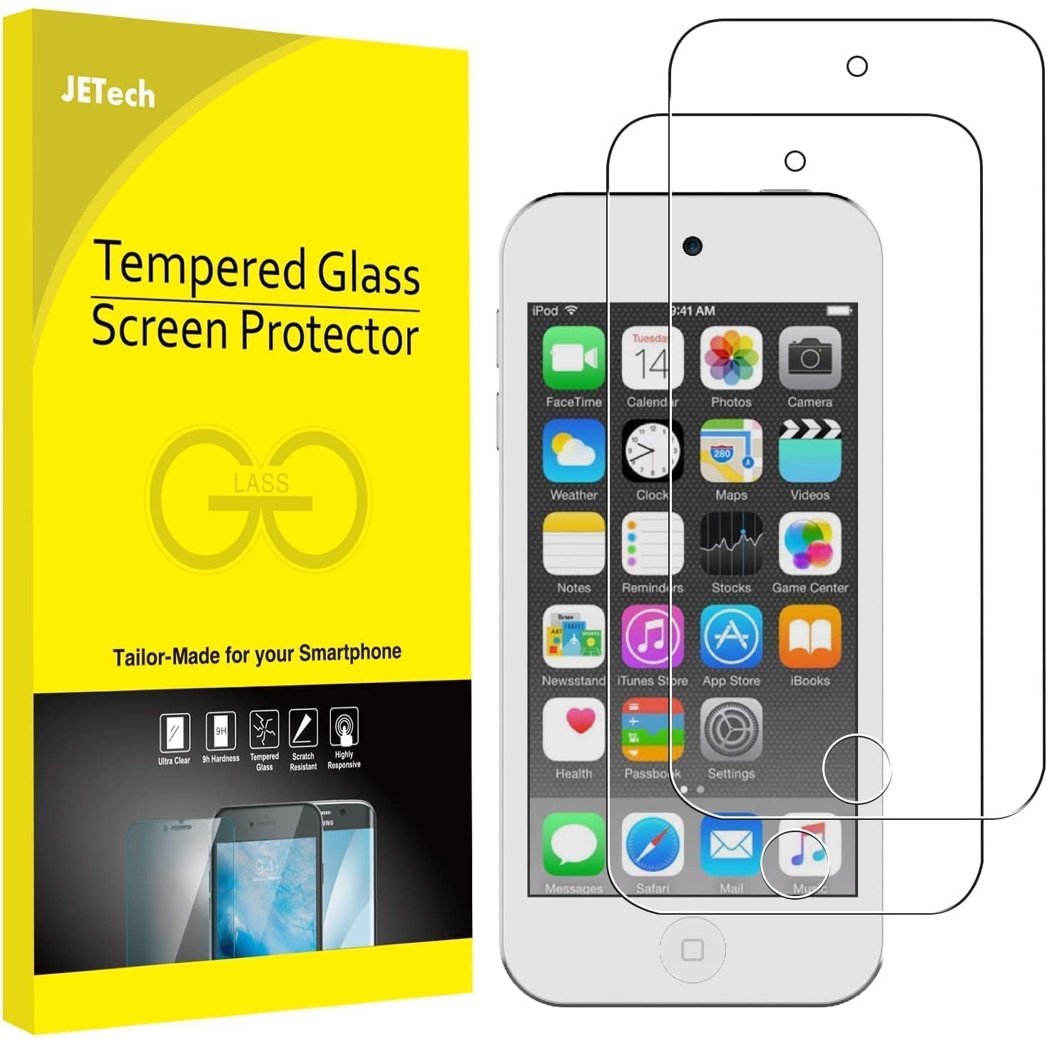 JETech Screen Protector for iPod Touch (7th, 6th and 5th Generation ...