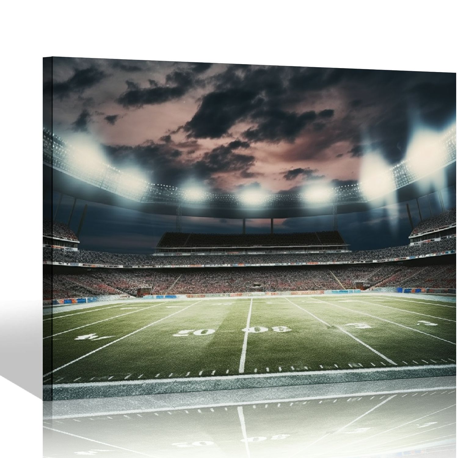 JEUXUS American Football Poster Football Room Decor Stadium Canvas Wall ...