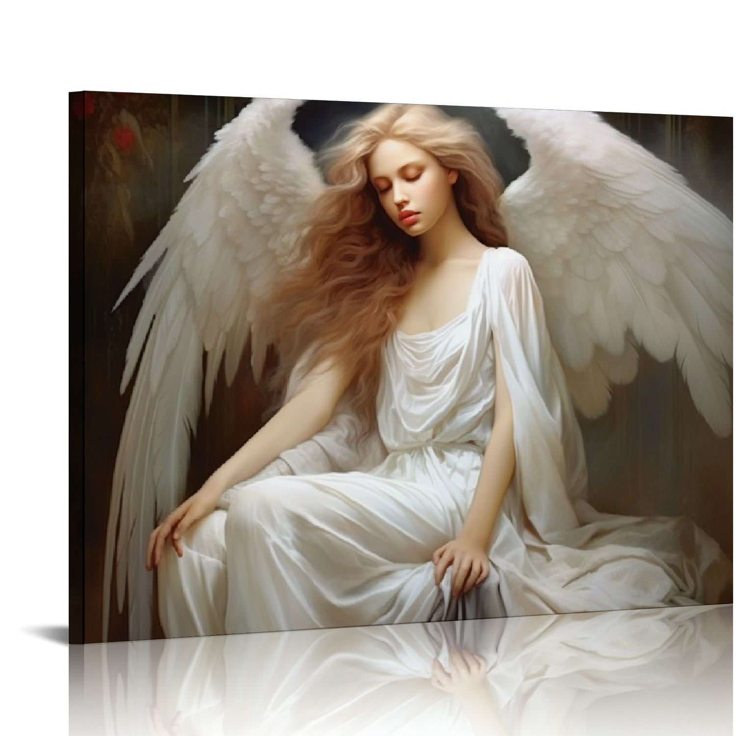 JEUXUS Angel Pictures for Wall Abstract Angel Canvas Painting Angel ...