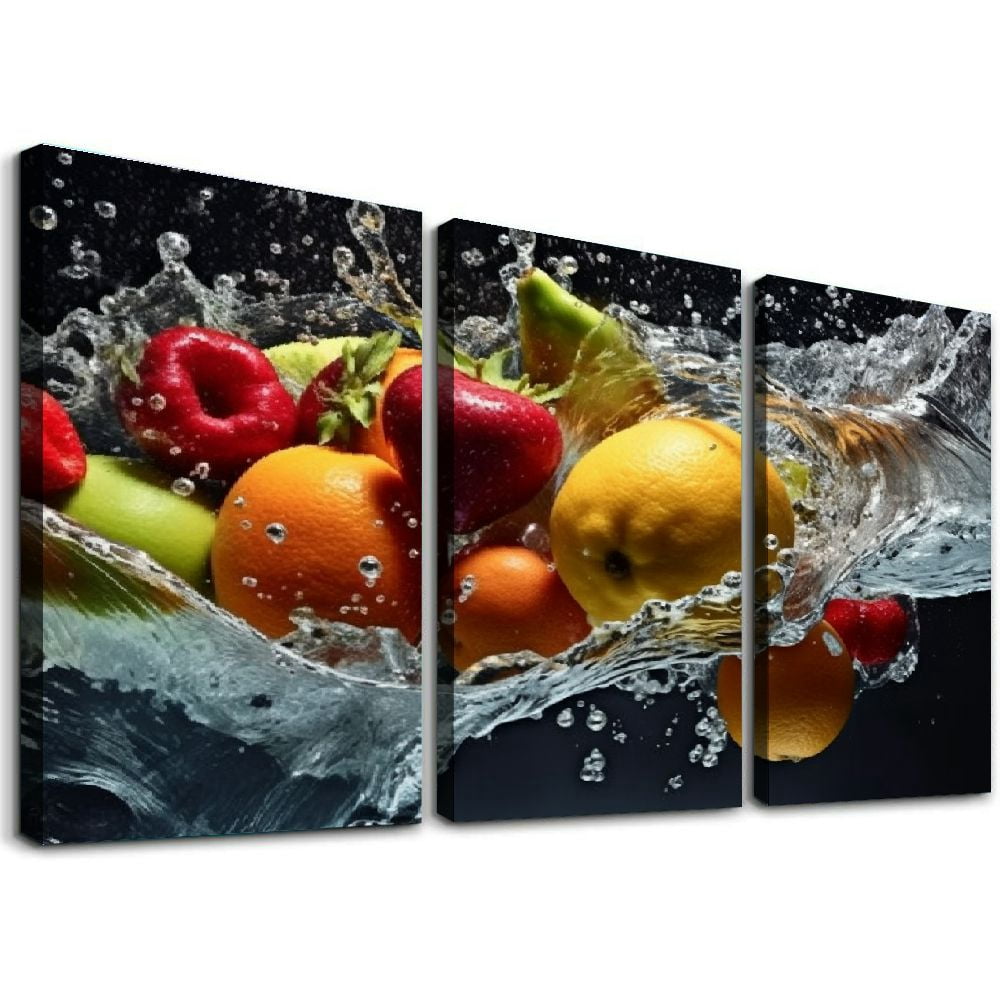 JEUXUS Art Fresh Fruit and Vegetables In Water Large Wall Posters for ...