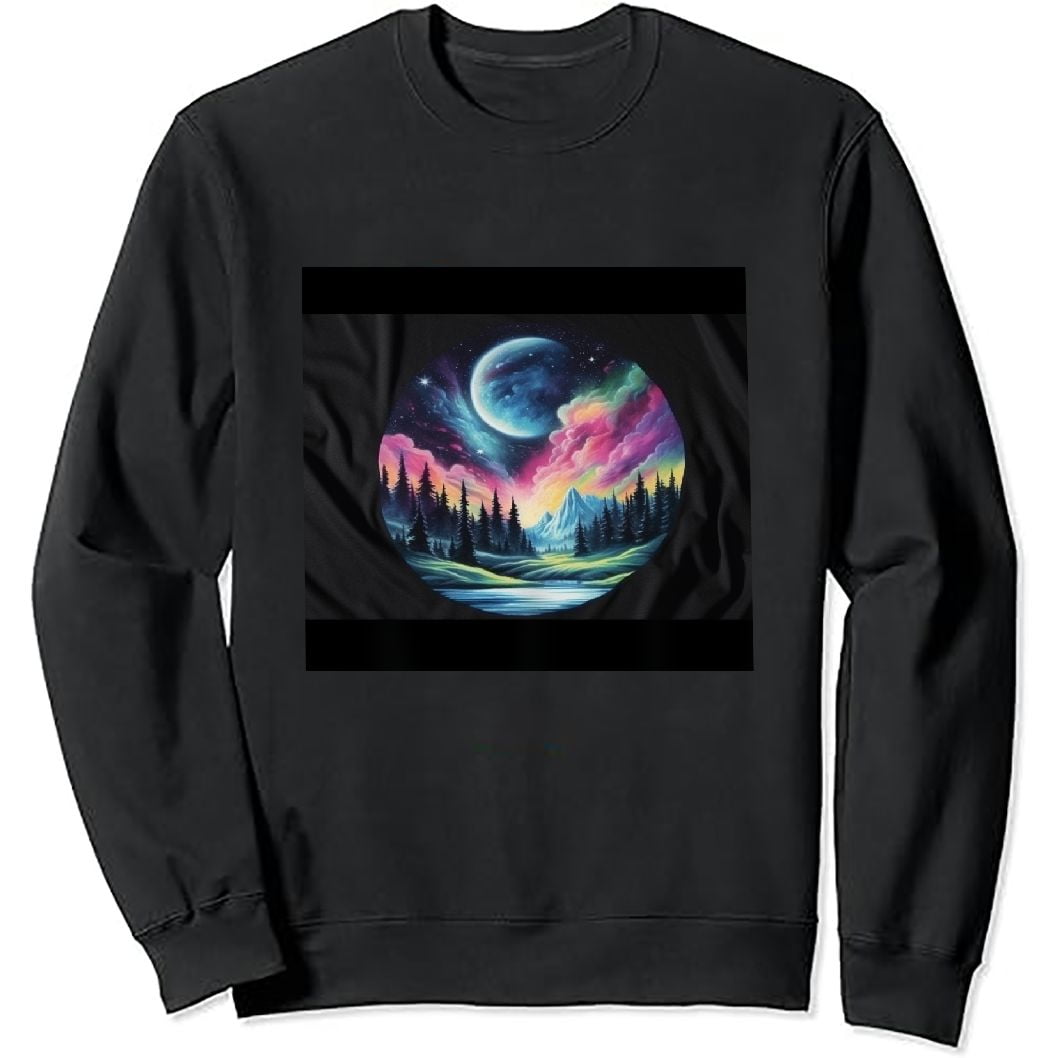 JEUXUS Aurora Borealis Night Sky Pullover - Walmart.com