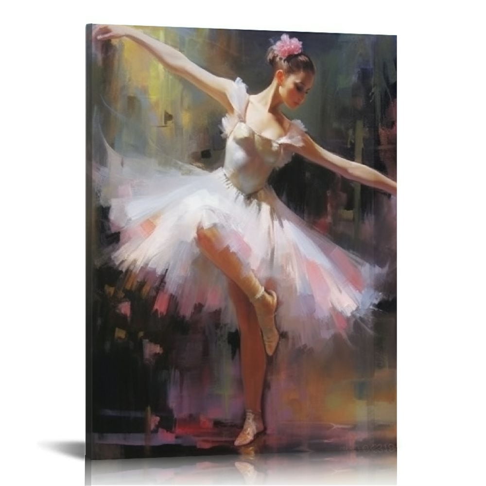 JEUXUS Ballerina Light Luxury Bedroom Decor Contracted Classic Oil ...