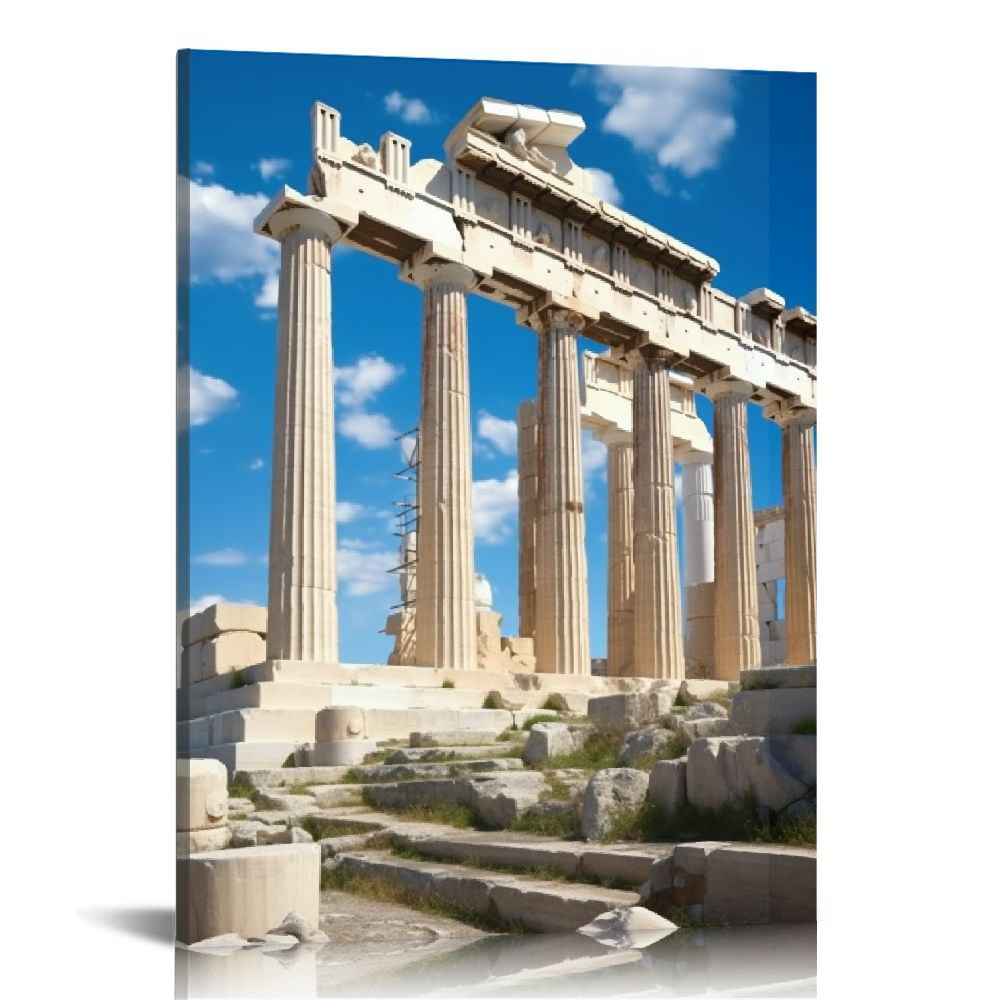 JEUXUS Bathroom Wall Art Decor Athens Greece Parthenon Acropolis Zeus ...