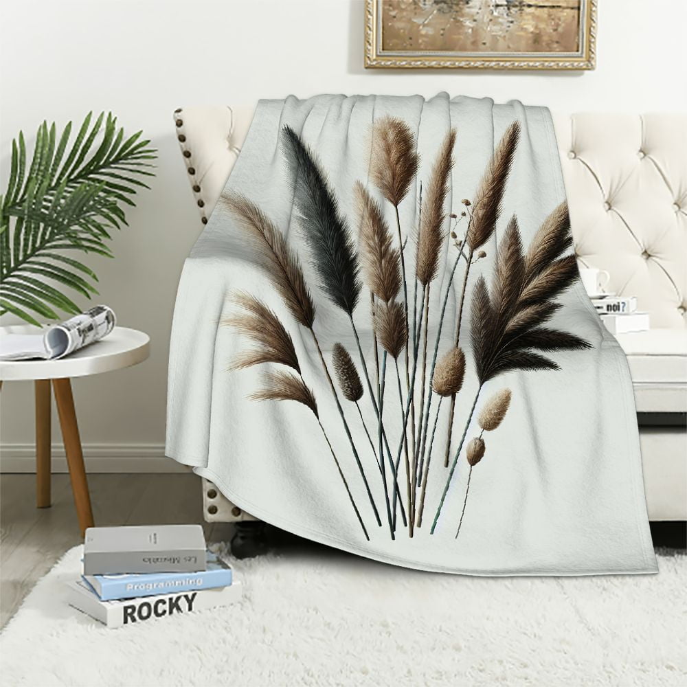 JEUXUS Beige Botanical Neutral Plant,Minimalist Flower Artwork Modern ...