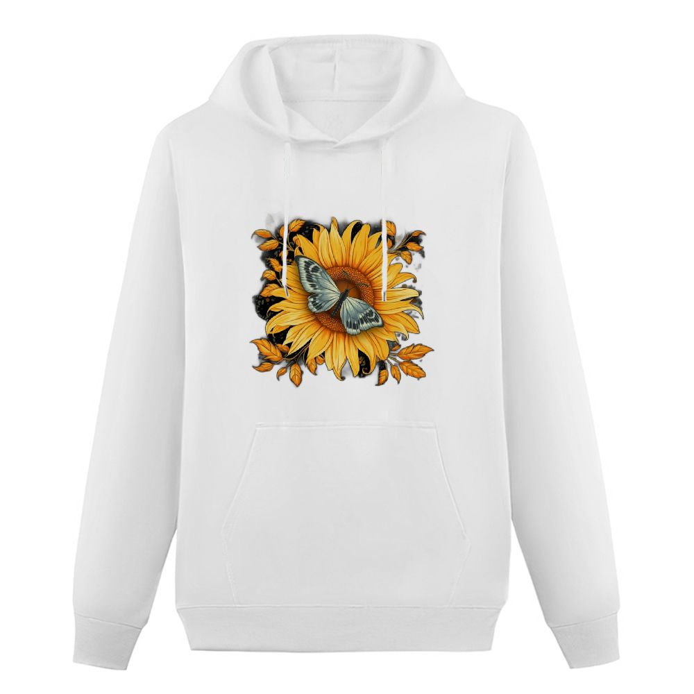 Jeuxus Blessed By God Loved By Jesus Sunflower Pullover Hoodie