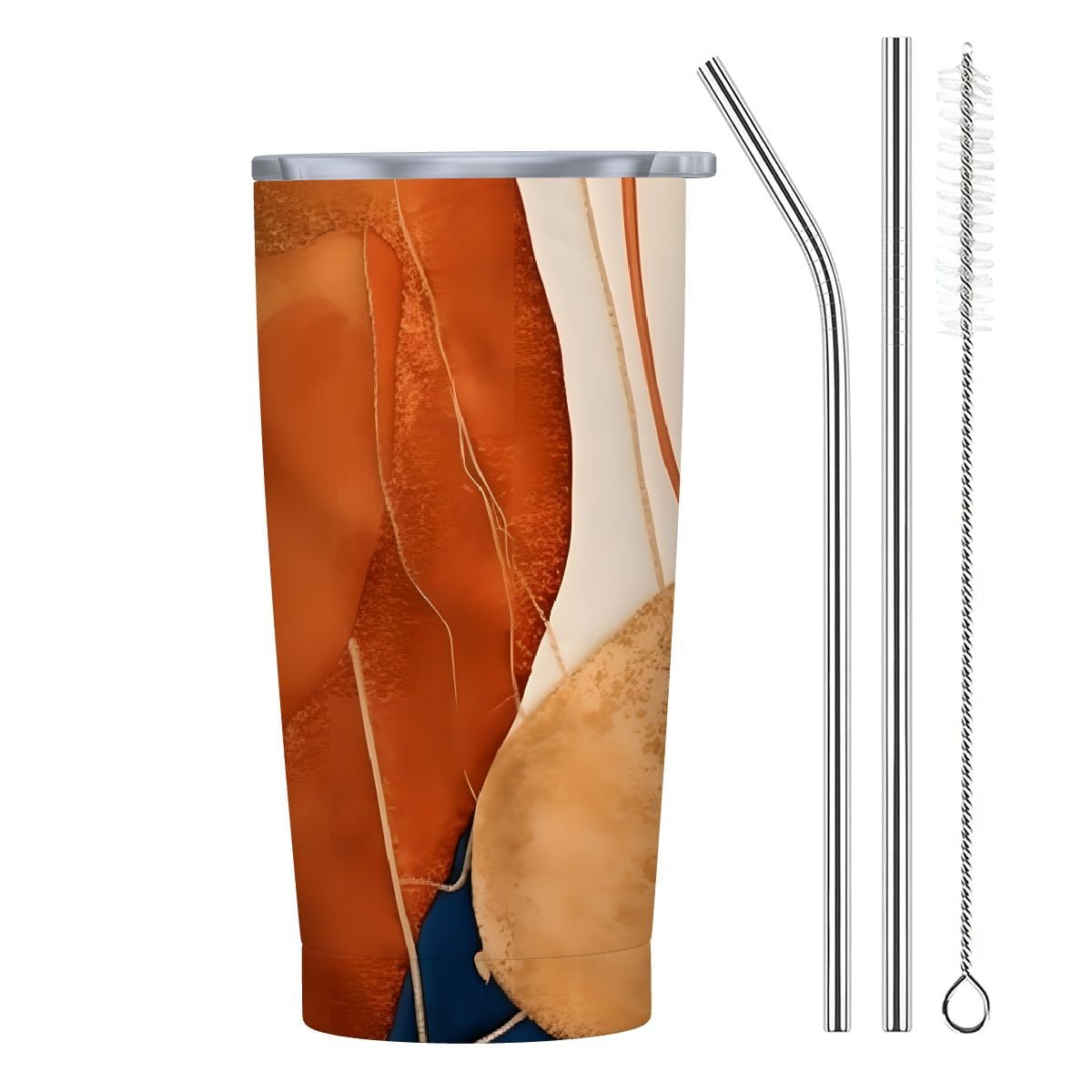 JEUXUS Bread 20oz Car Straw Cup (with Straw) 304 Stainless Steel Gift ...