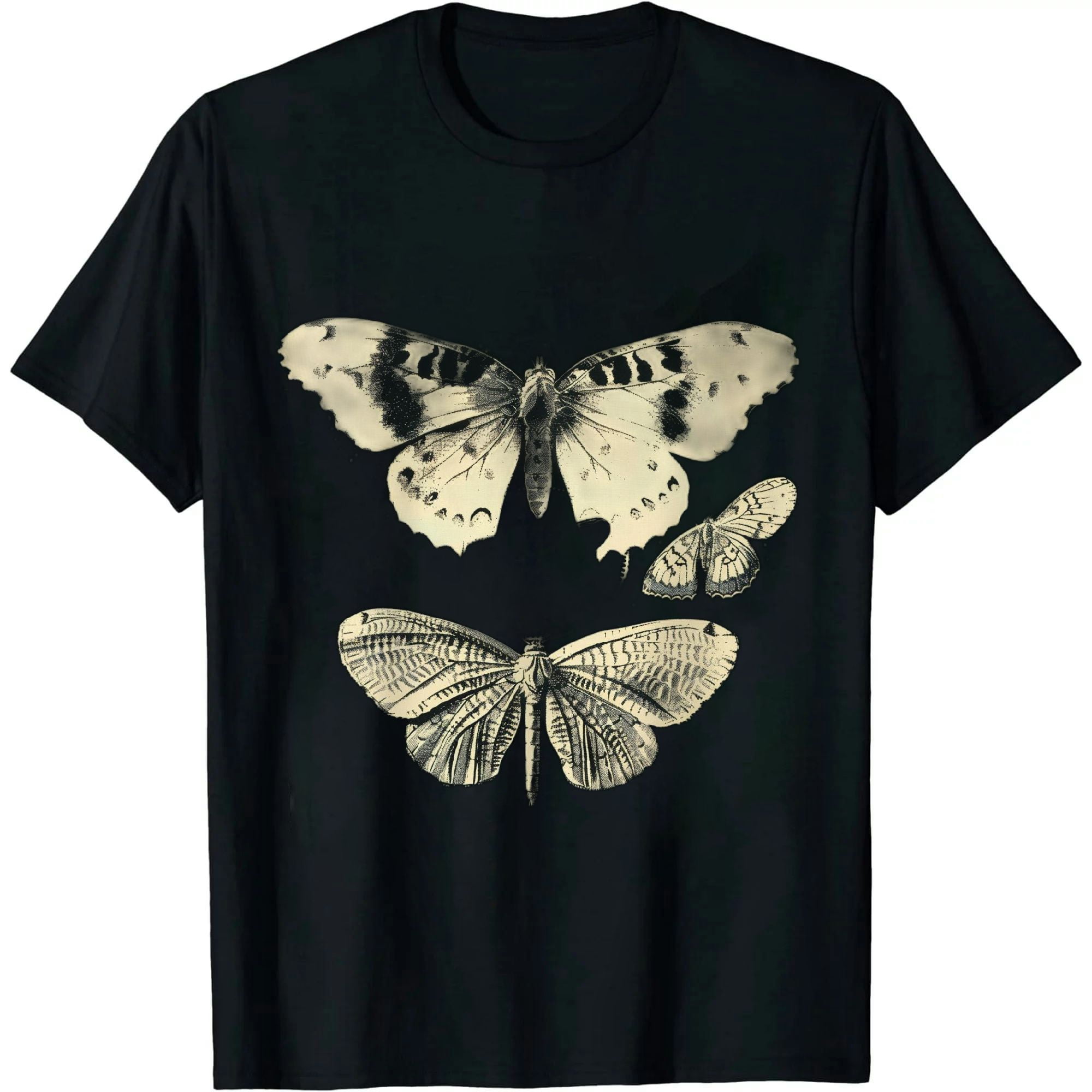 JEUXUS Butterfly Moth Shirt Witchcore Insect Astronomy Lover Witchy T ...