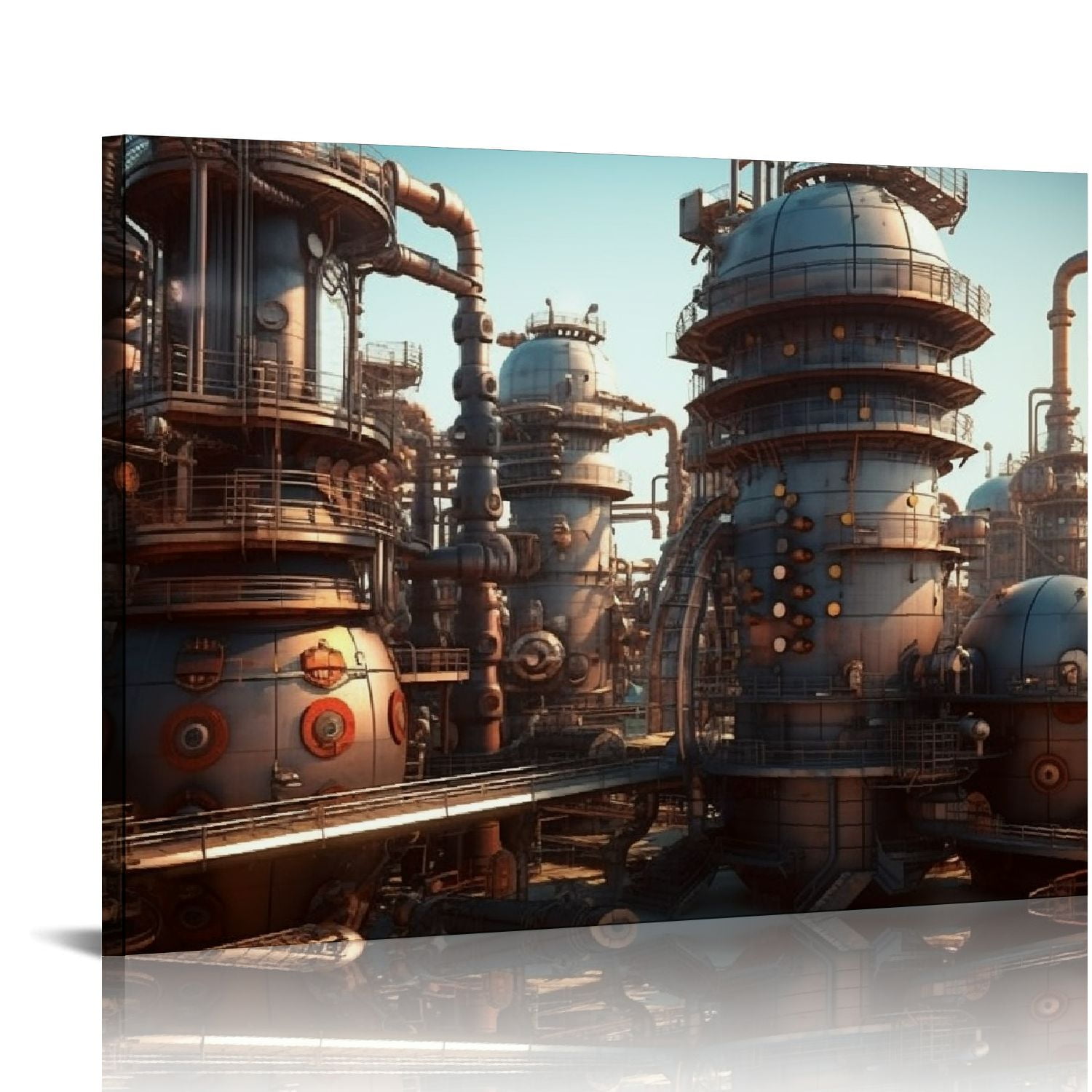 JEUXUS Canvas Prints Pictures to Photo Industrial Steampunk Style Art ...