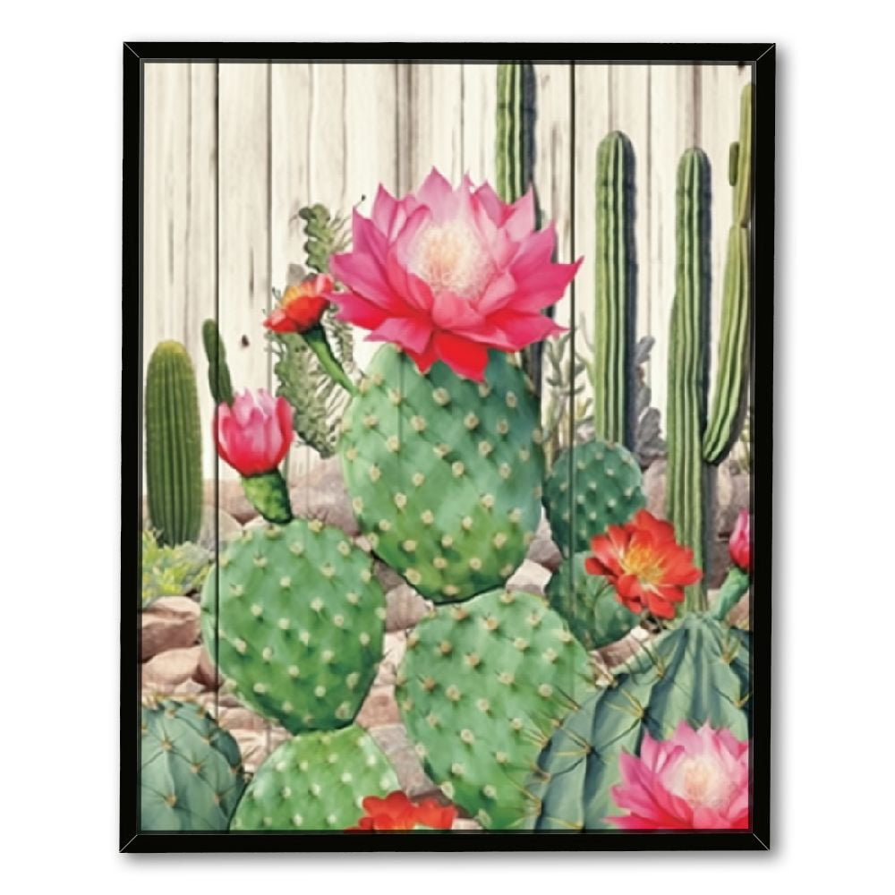 JEUXUS Canvas Prints Succulents Cactus Canvas Wall Art Art Print Green ...
