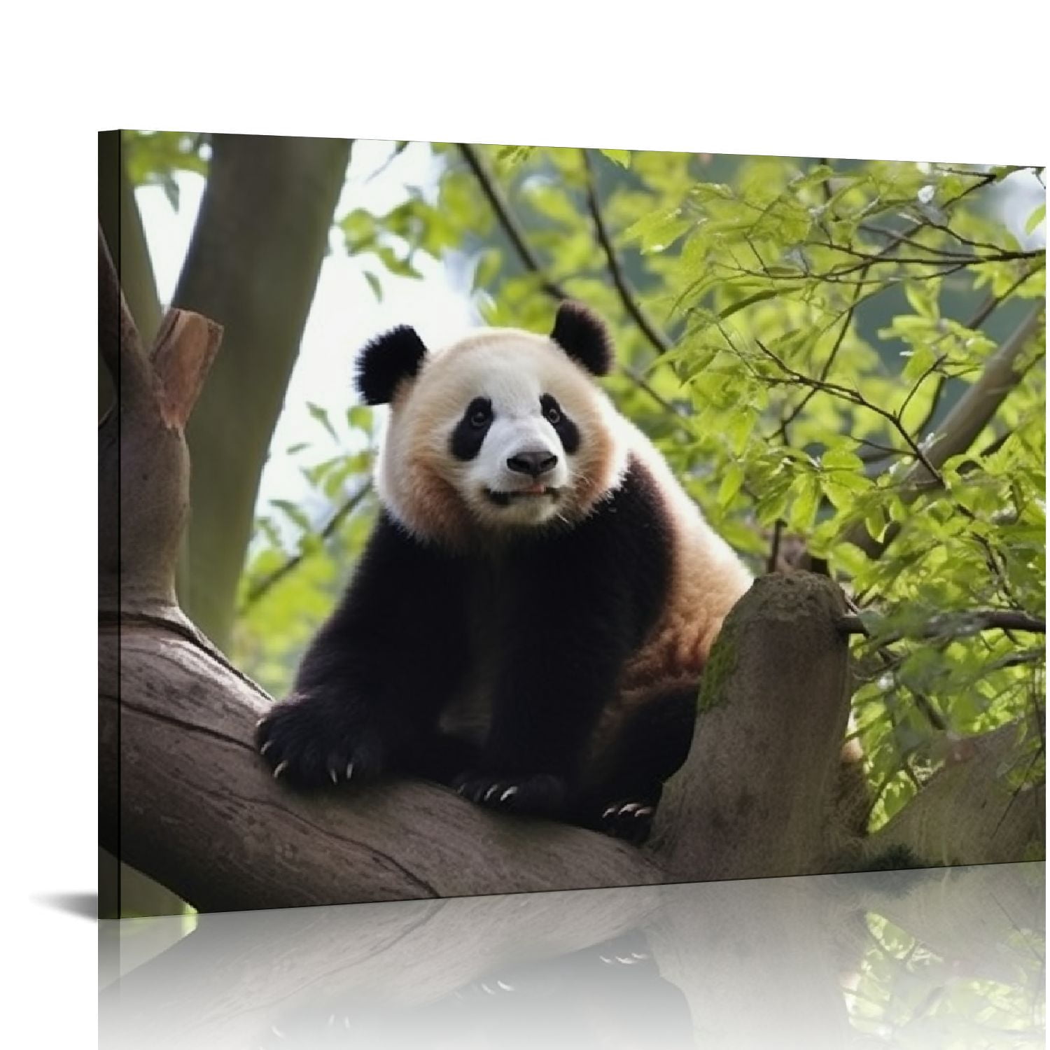JEUXUS Canvas Wall Art Living Room Panda Poster Animal Pictures Bedroom ...