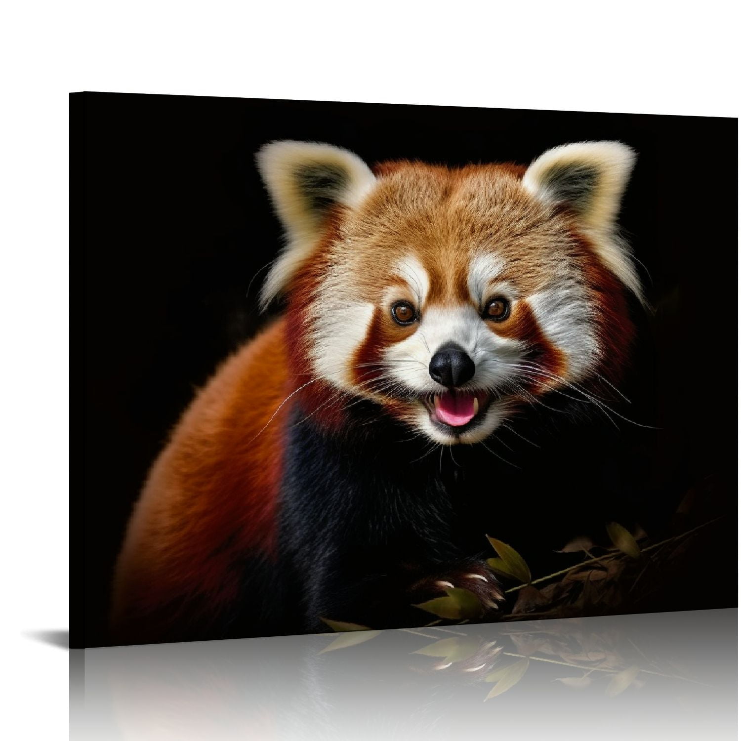 JEUXUS Canvas Wall Art Red Panda Poster Pictures Wall Decor Animal ...
