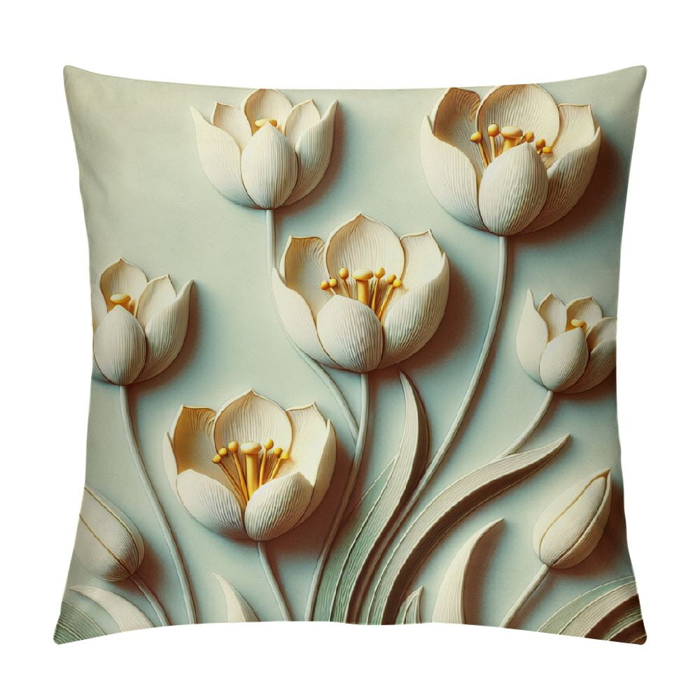 JEUXUS Car Couch Bedroom Modern Style White Flower Giclee Pictures ...