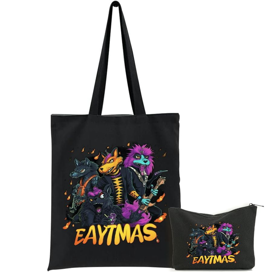 JEUXUS Carrying Computers 2 Pcs Canvas Tote Bags Cute Aesthetic Tote ...
