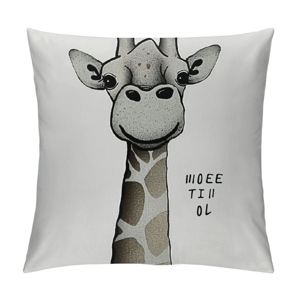 JEUXUS Cartoon Animal Pillow Covers Kids Pillowcase Throw Pillow Covers ...