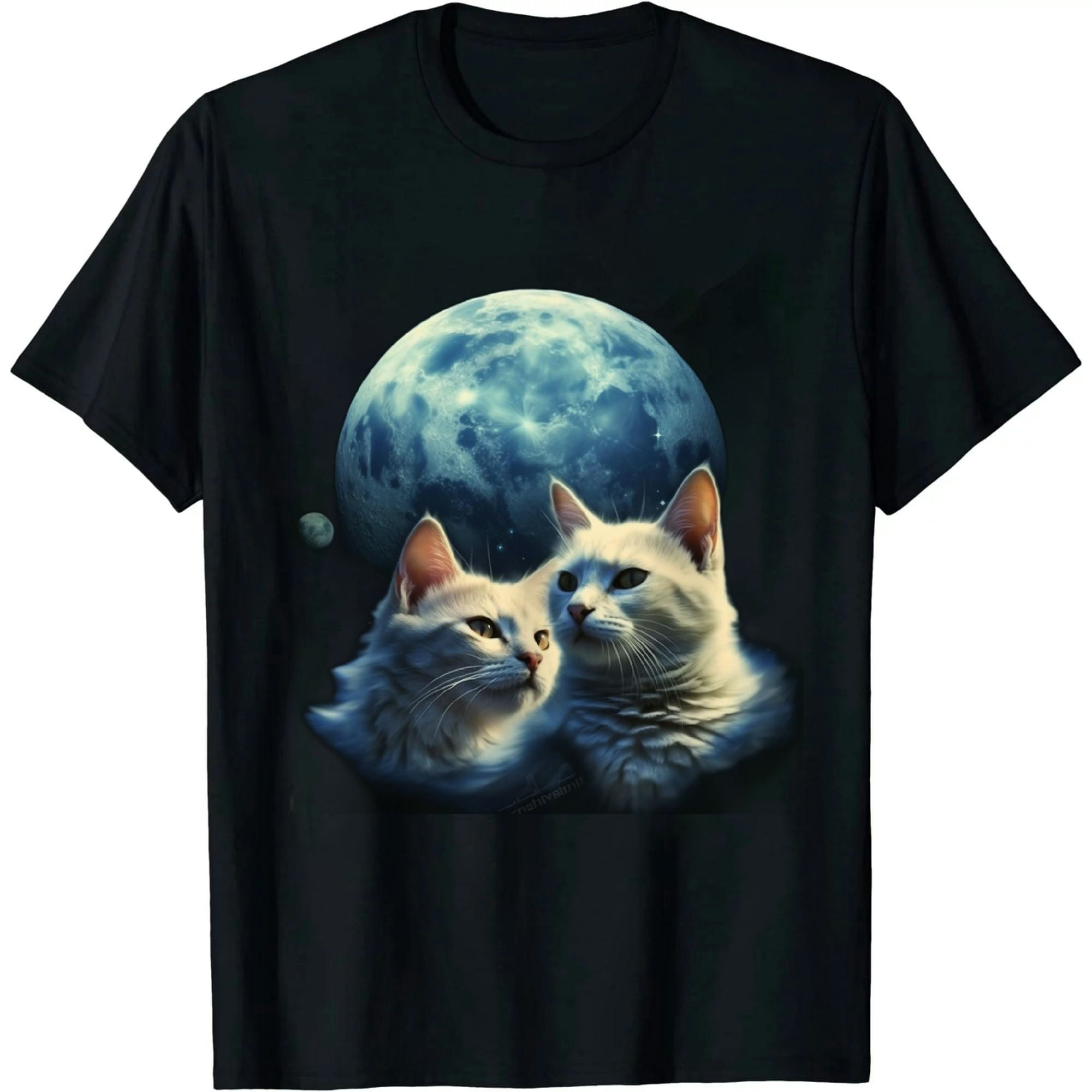 JEUXUS Cat Vibing Meme / Galaxy Cats / Three Cat Moon / CatJAM T-Shirt ...