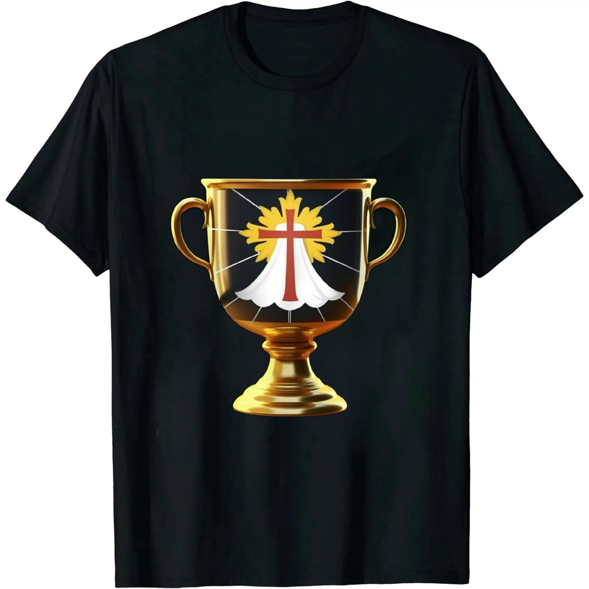 JEUXUS Catholic Shirt Funny Communion Tee Eucharist Catholicism T-Shirt ...