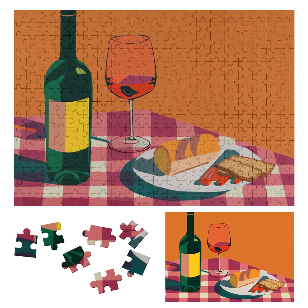 JEUXUS Checkerboard Pattern Wooden Puzzle Challenging Difficult Wood ...