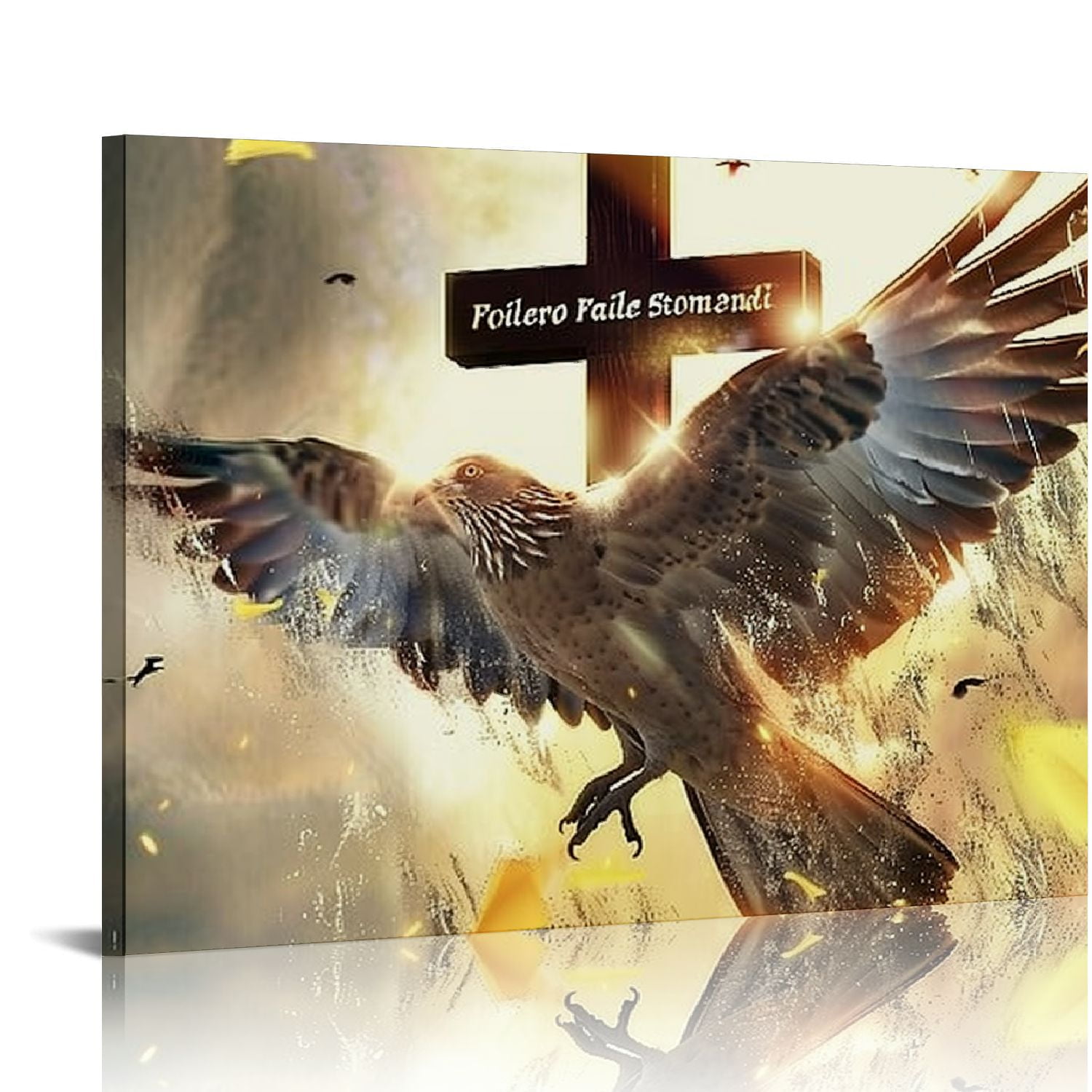 JEUXUS Christian Bald Eagle Wall Art Eagle ISAIAH Bible Verse Pictures ...