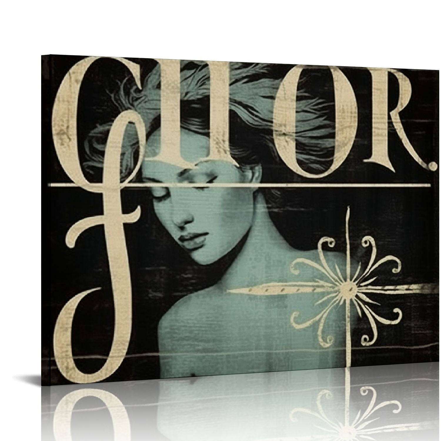 JEUXUS Christian Bible Verses Wall Art Teal Wall Decor for Bedroom ...