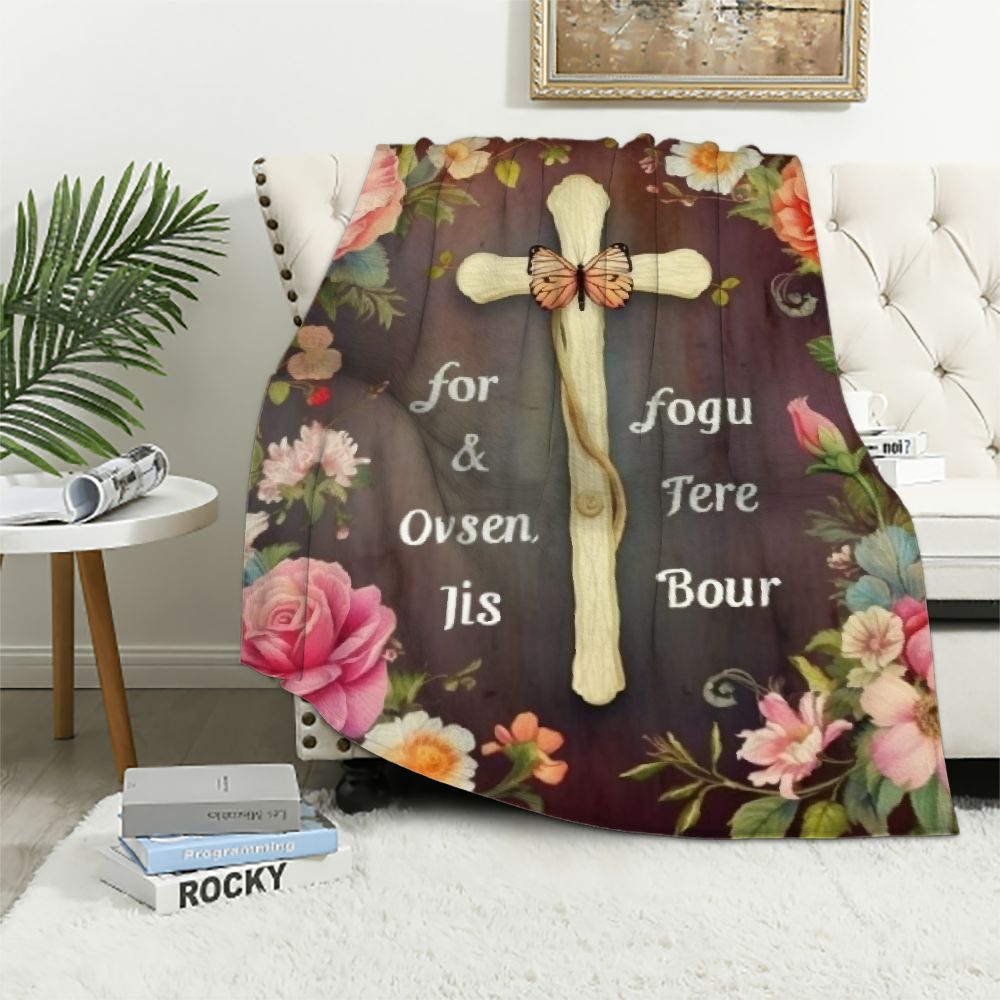 JEUXUS Christian Gifts for Women Faith Bible Verse Blankets Religious ...