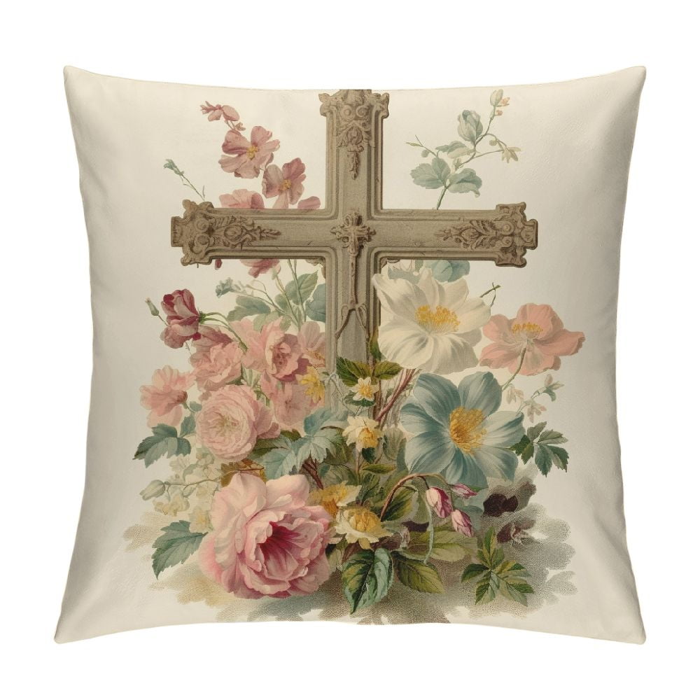 JEUXUS Christian Throw Pillow Cover, Religious Pillow Covers, Bible ...