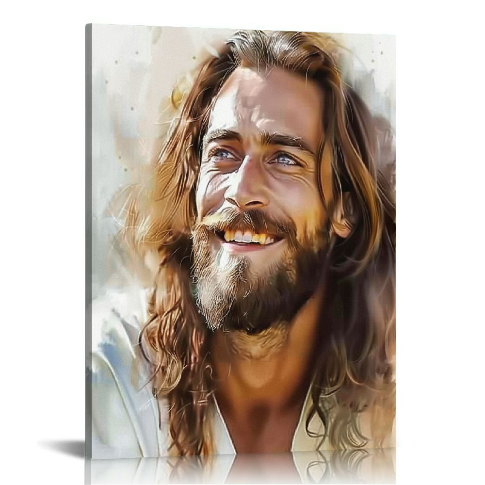 JEUXUS Christian Wall Art Watercolor Jesus Picture Jesus Christ Posters Religious Canvas Prints ...