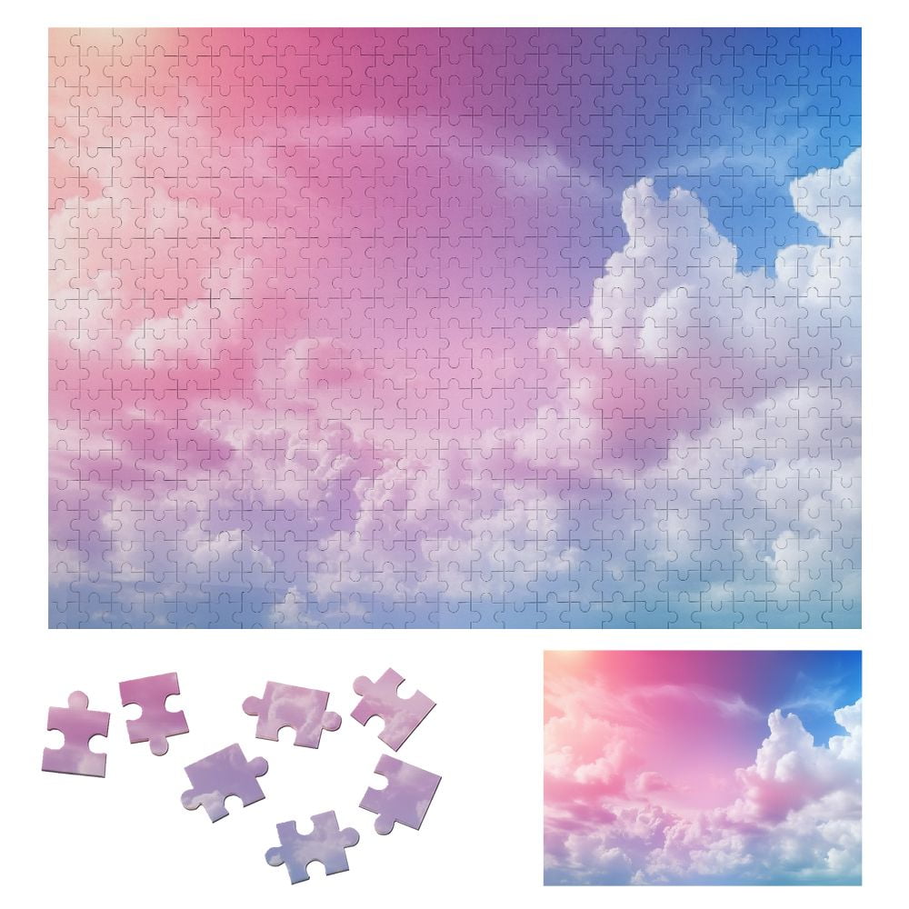 JEUXUS Clouds Sky Beeple Wooden Jigsaw Puzzle for Adults and Kids 500 ...