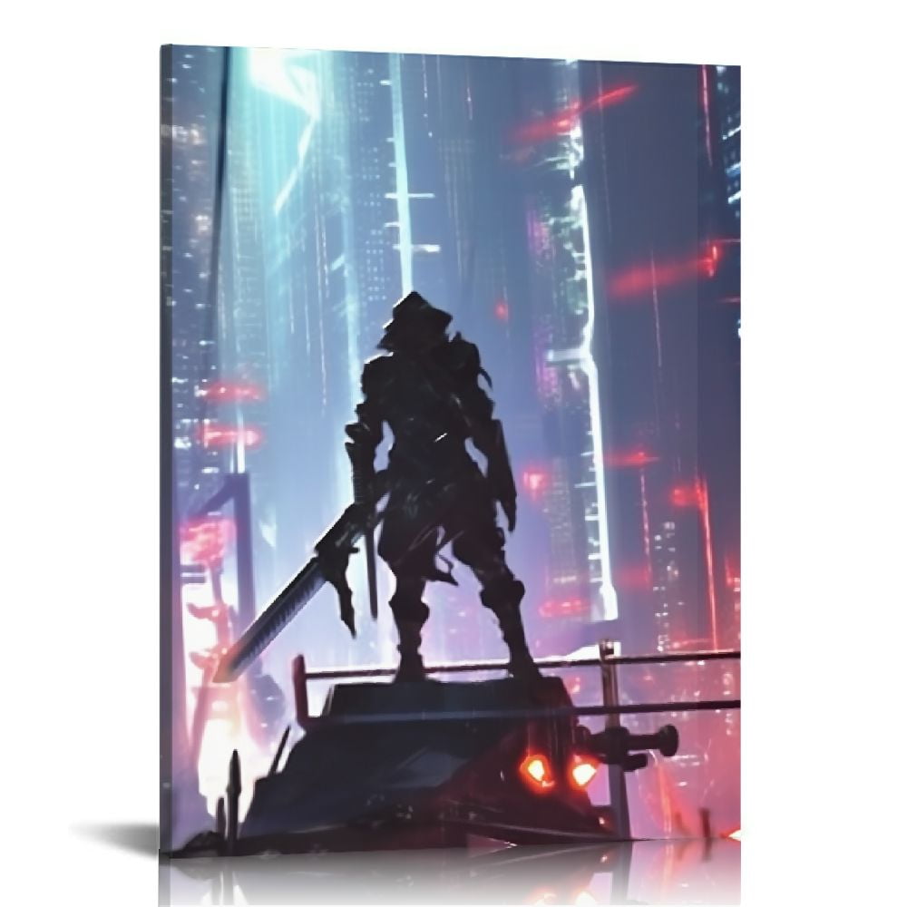 JEUXUS Cyberpunk Style Wall Decorations for Living Room Futuristic ...