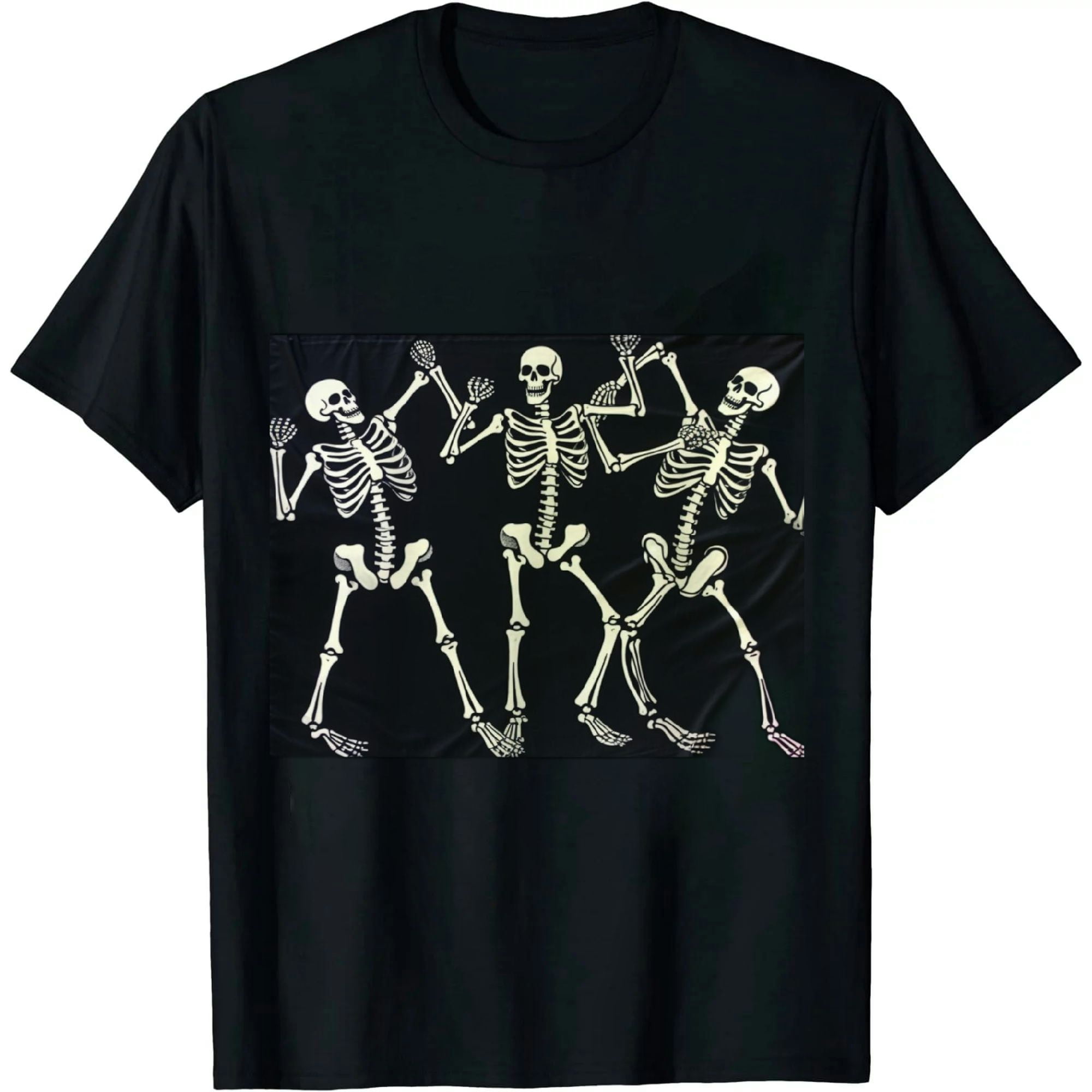 JEUXUS Dancing Skeletons Dance Challenge Halloween Costume Scary T ...