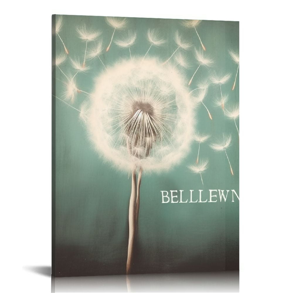 JEUXUS Dandelion Quotes Canvas Wall Art, Dandelion Inspirational Quotes ...