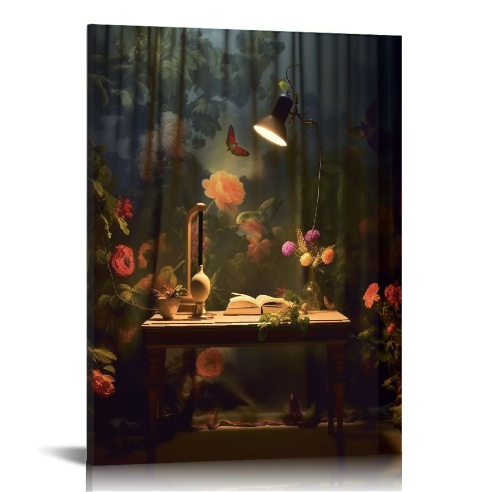 JEUXUS Dark Academia Prints Vintage Bird Wall Art Dark Academia ...