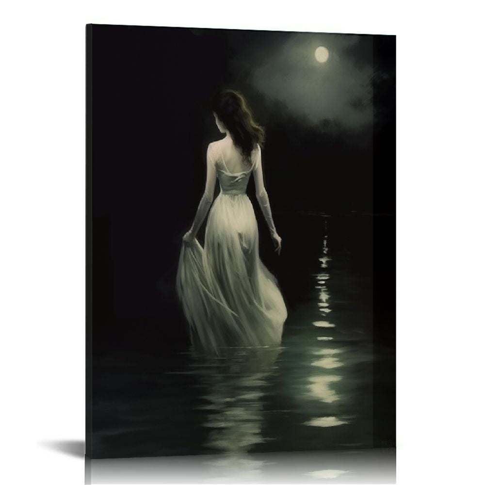 JEUXUS Dark Academia Wall Art Prints Vintage Lake Poster Goth Wall Art ...