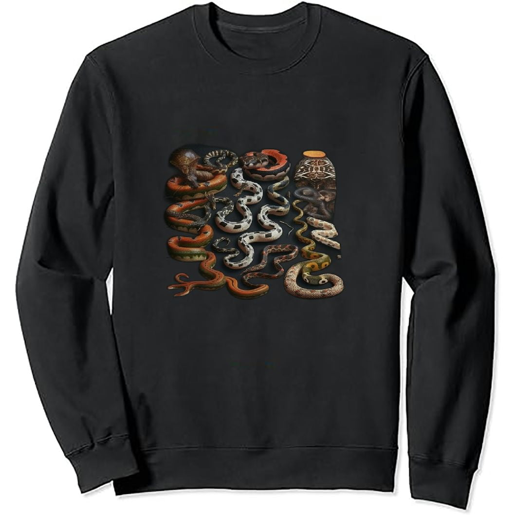 JEUXUS Different Types Of Snakes Boys Girl Educational Serpent Pullover ...