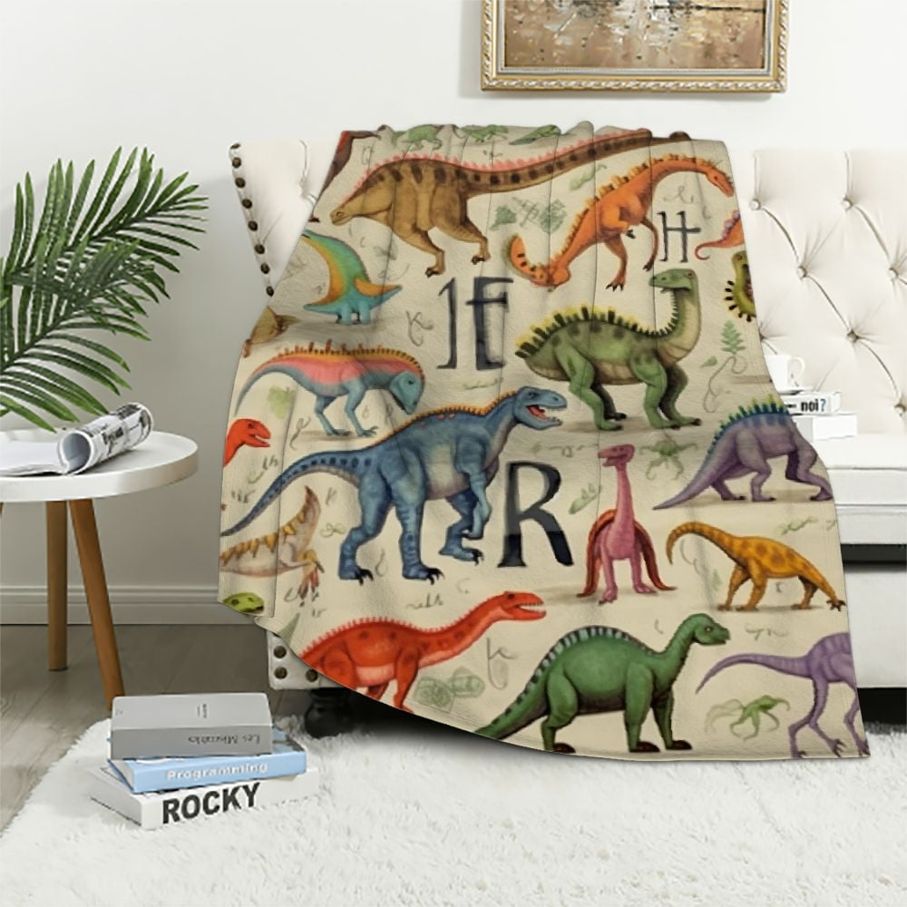 JEUXUS Dinosaur Blanket for Boys Girls Unique Dinosaur Gifts Soft Warm ...