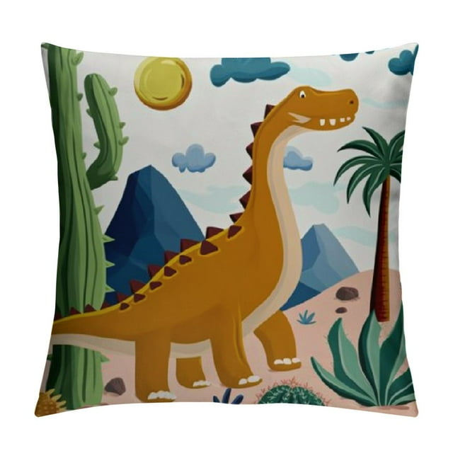 RUIYC Dinosaur Tyrannosaurus Stegosaurus Brachiosaurus Pillow Case ...