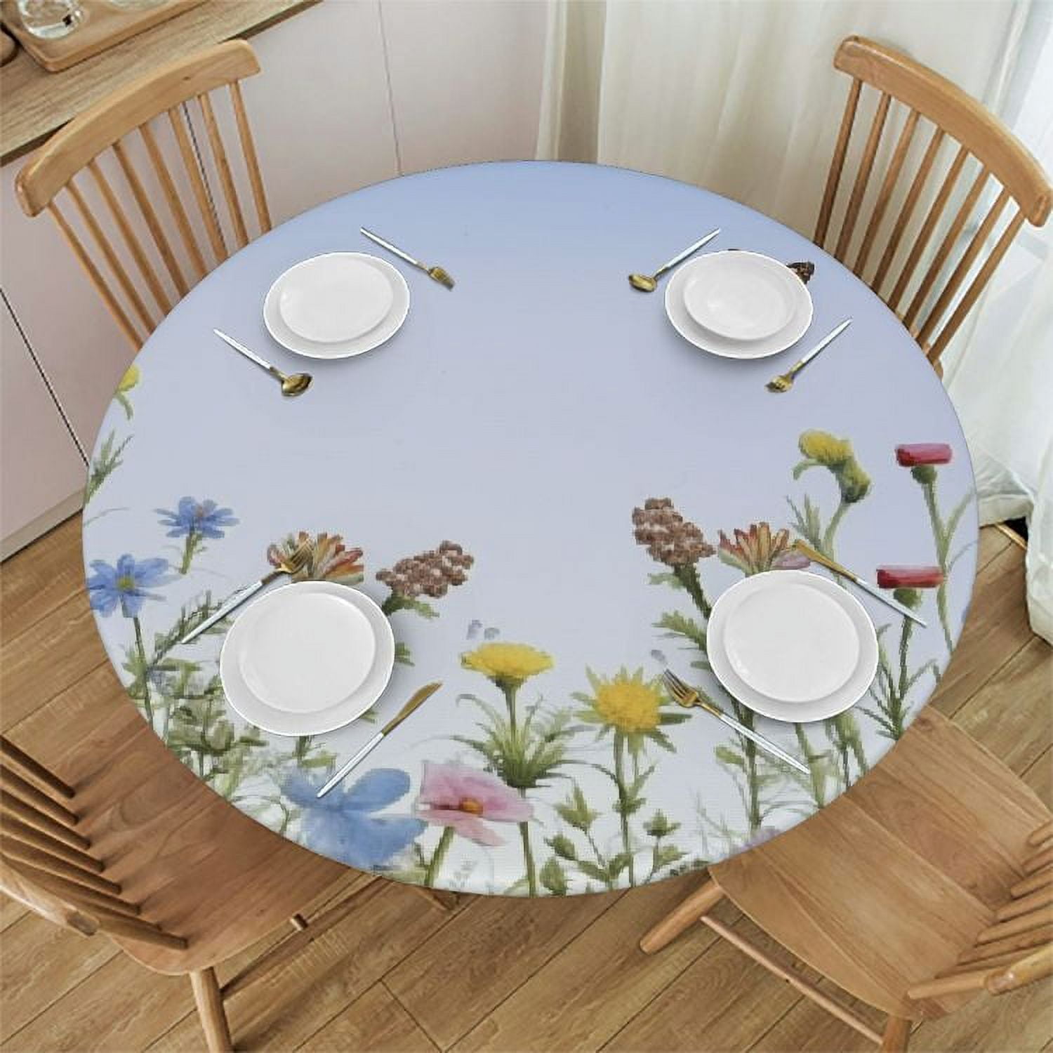 JEUXUS Disposable Spring Floral Paper Place MatsColored Butterflies ...