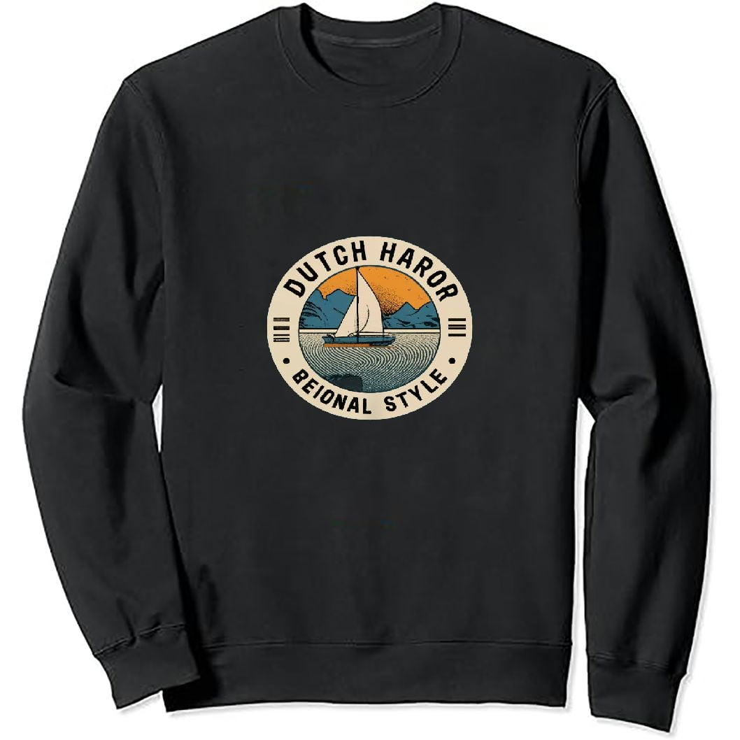 JEUXUS Dutch Harbor Bering SEA - Alaska Crab Fish - Mens Pullover ...