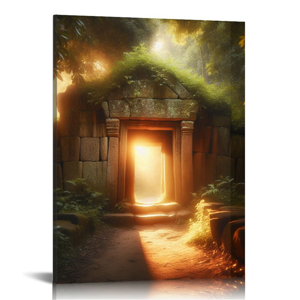 JEUXUS Easter Canvas Print - Empty Tomb - Religious Wall Art for ...