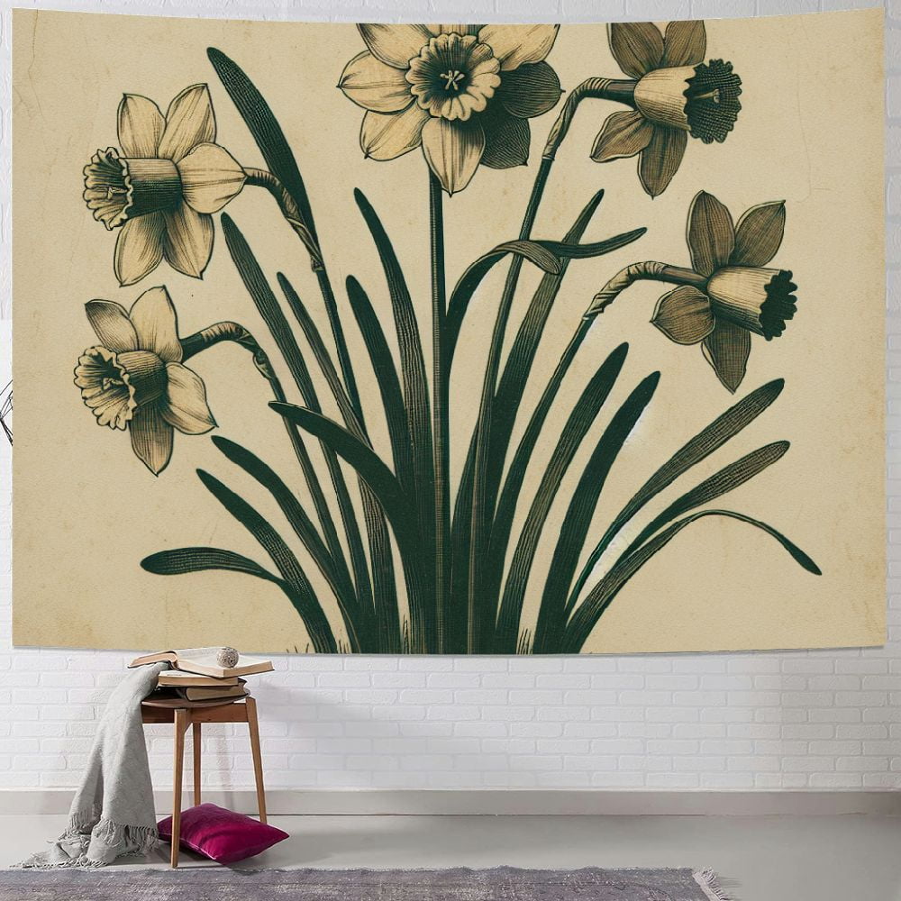 JEUXUS Easter Decorative Easter Egg Rabbit Bunny Floral Wall Art ...
