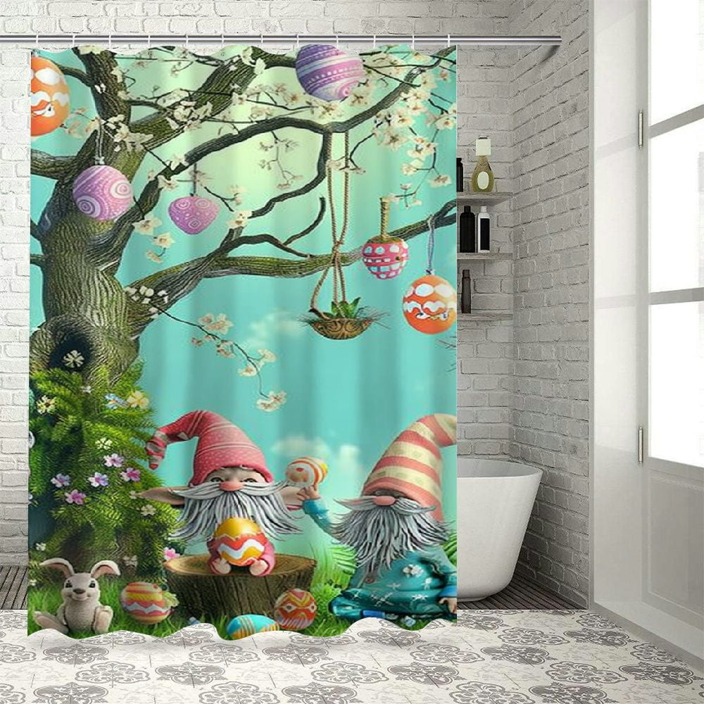 JEUXUS Easter Spring Eggs Rabbit Butts Gnomes Daisies Green Shower ...