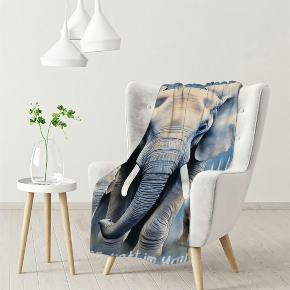 RUIYC for Women, Just A Girl Who Loves Elephants, Throw Blanket for ...