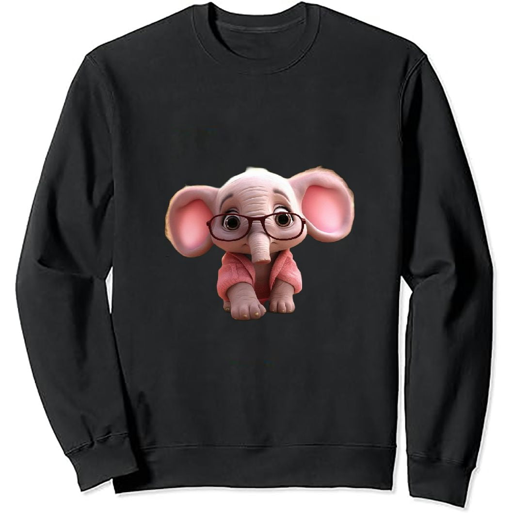 JEUXUS Elephant Nerd Glasses Headband Clothes Gift Elephant pullover ...