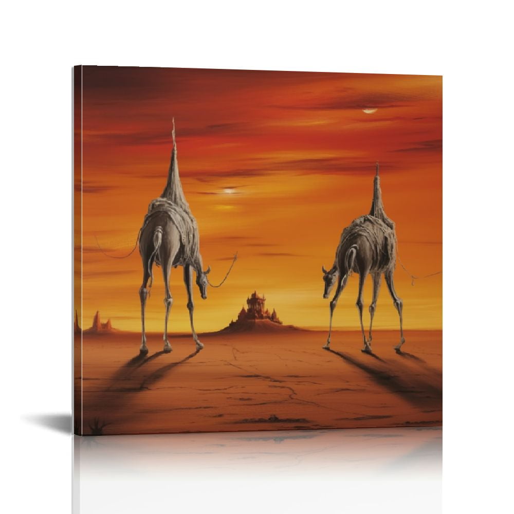 JEUXUS The Elephants - by Salvador Dali Painting Art Posters Canvas ...