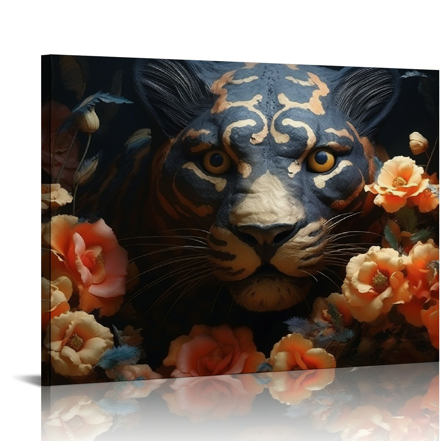 JEUXUS Enigmatic Entwining, Floral Snake Print, Serpentine Snake Prints ...