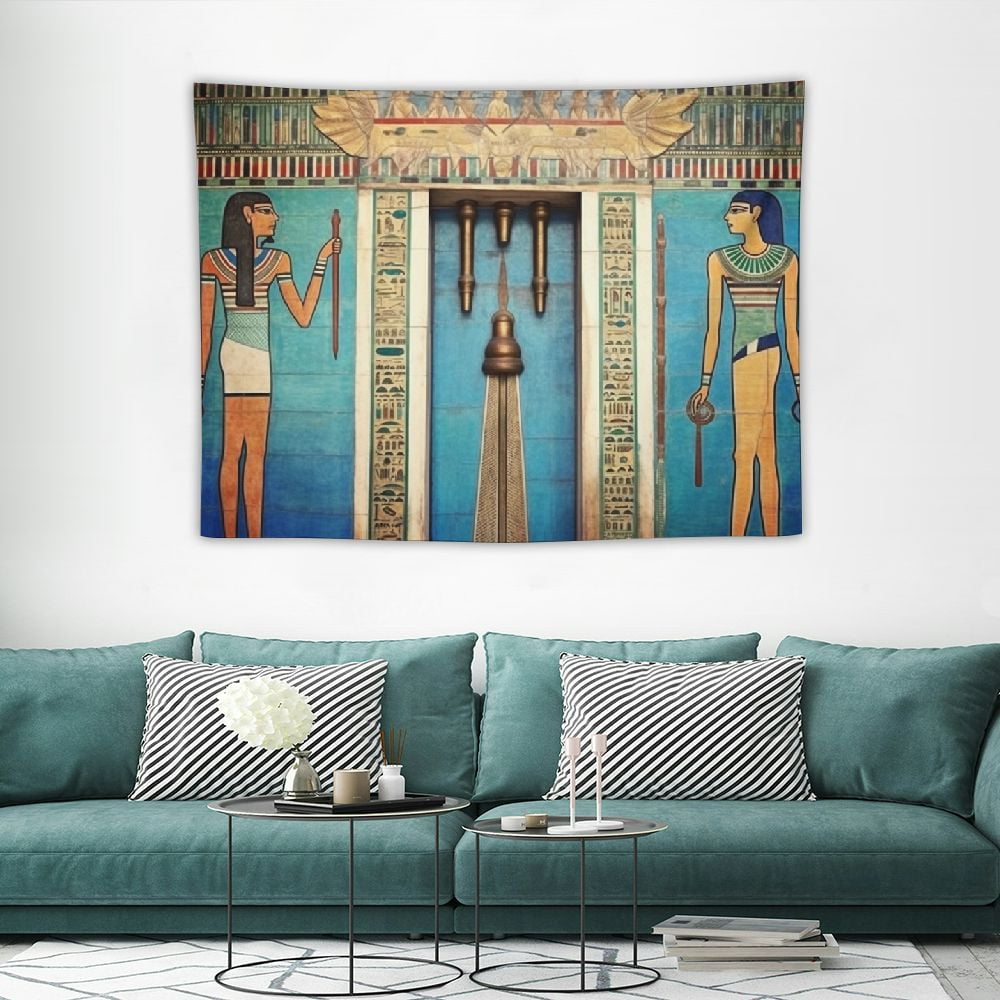 JEUXUS Fabric Egyptian Backdrop Ancient Egyptian Writing Pharaoh ...