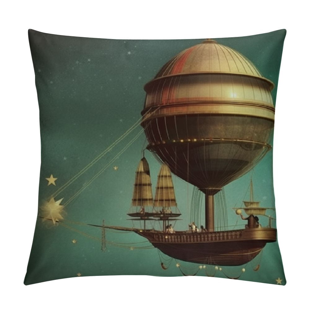 JEUXUS Fantasy Throw Pillow Cushion Cover, Surreal Sky Scenery ...