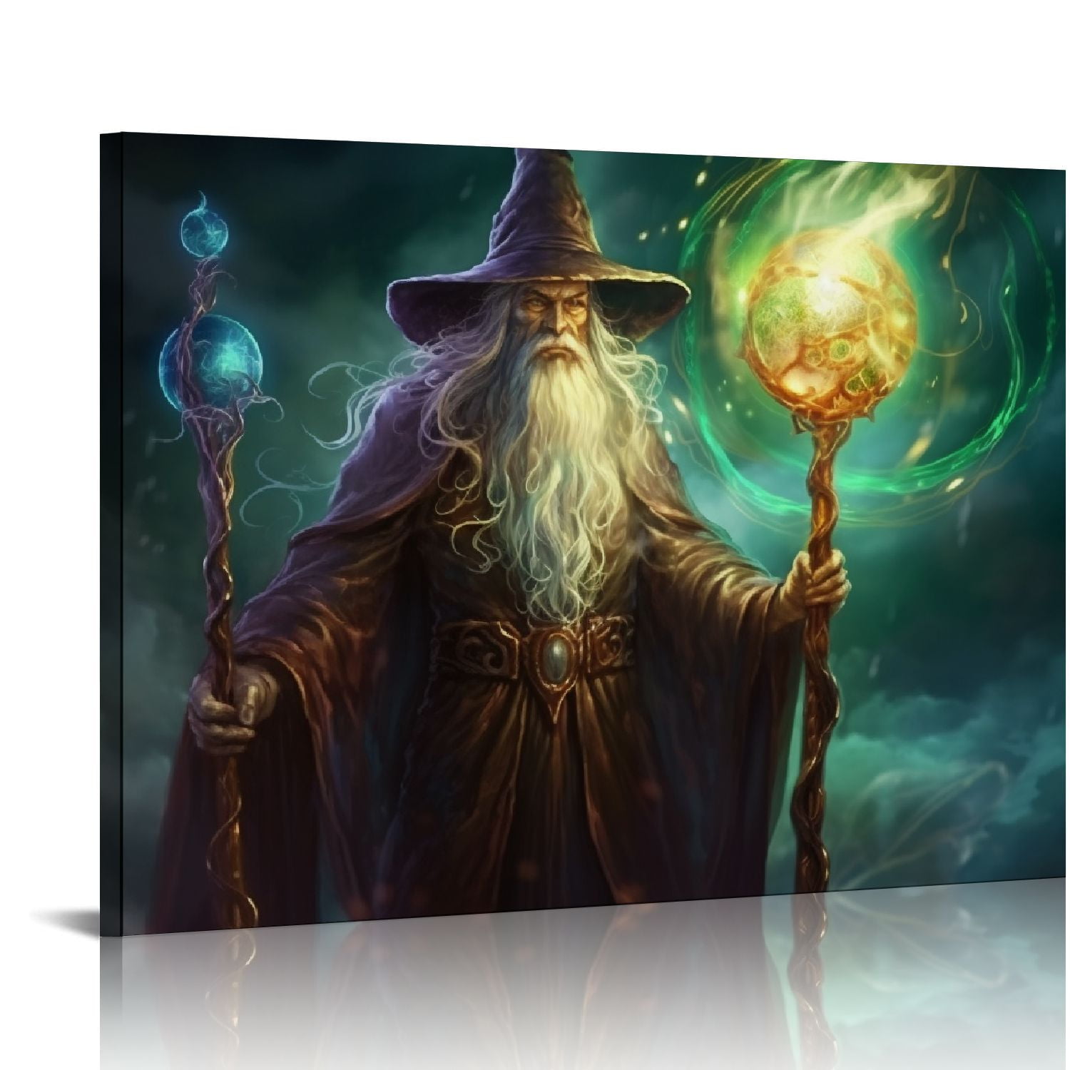 JEUXUS Fantasy Wizard 13 Canvas Art - Home Decor Wall Art Print Poster ...